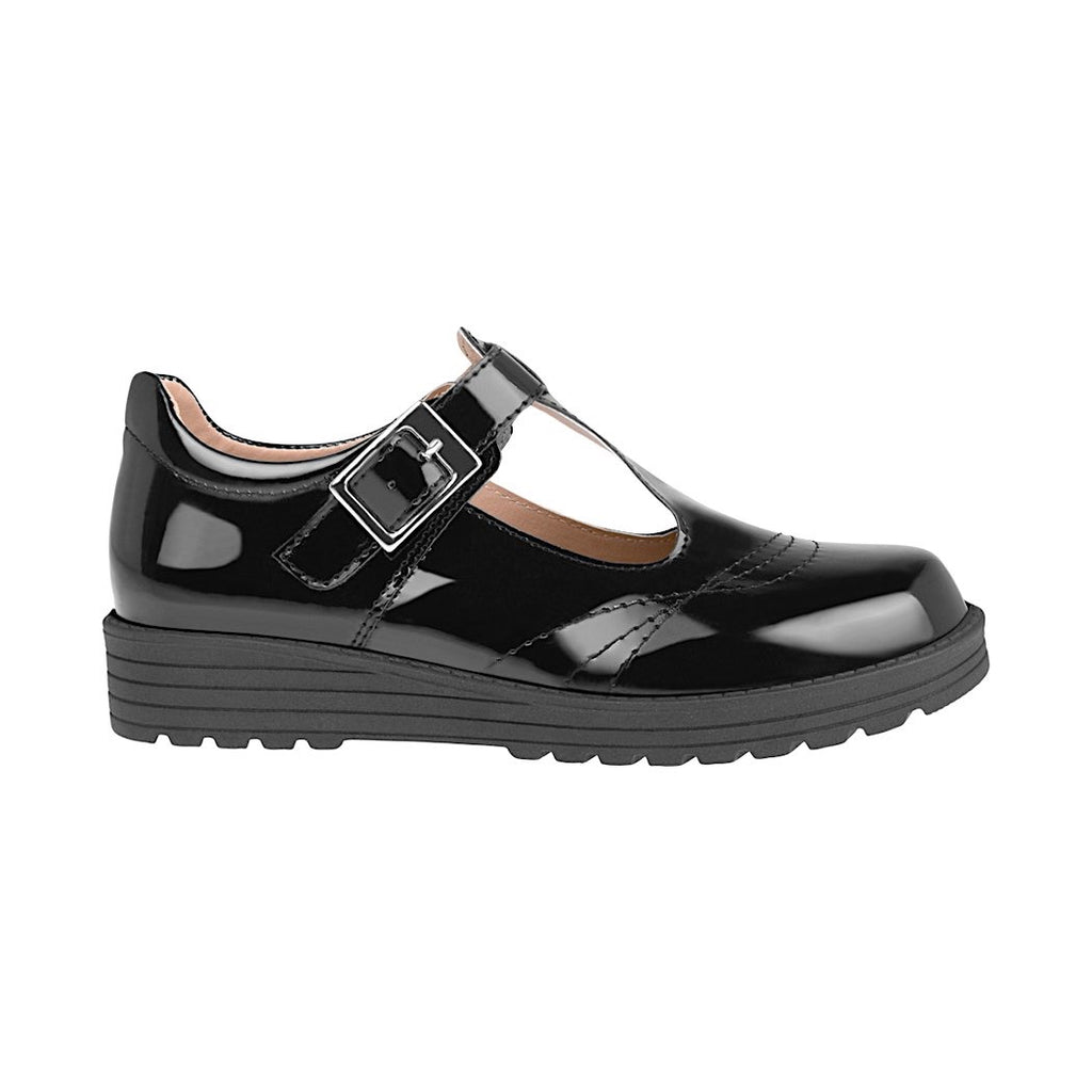 ZAPATOS ESCOLARES NIÑA STYLO A-2101 CHAROL NEGRO – Stylo México