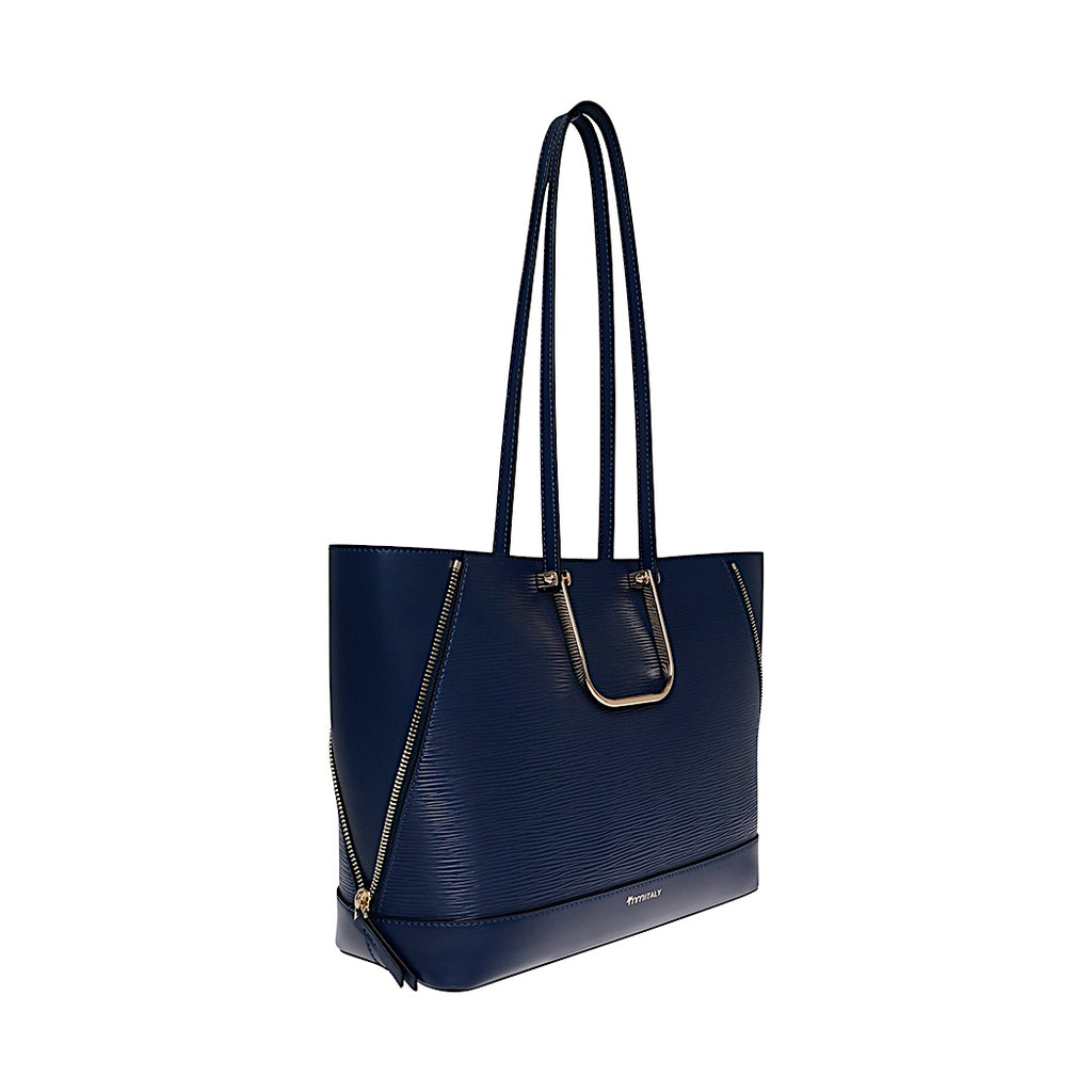 BOLSA DAMA MM ITALY A7560-1 SIMIPIEL AZUL – Stylo México