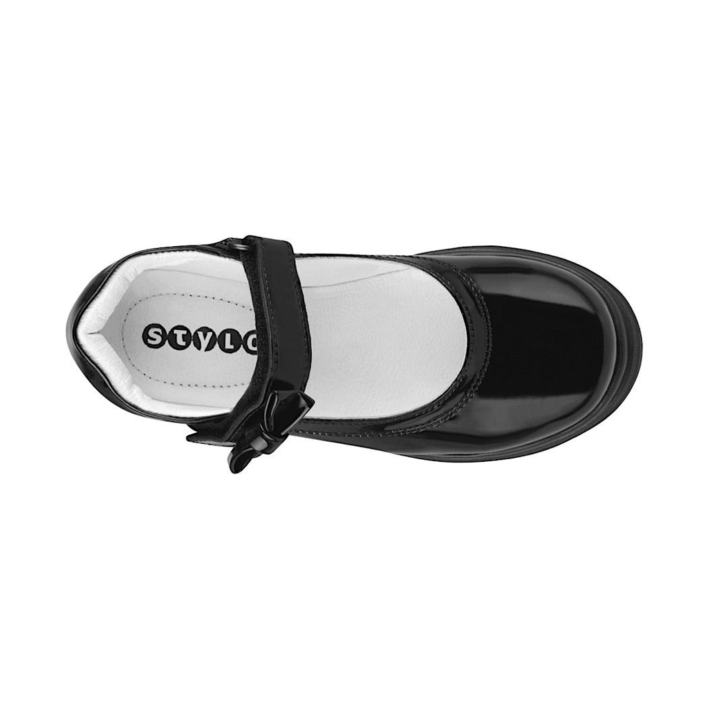 ZAPATOS ESCOLARES NIÑA STYLO 6705 CHAROL NEGRO – Stylo México