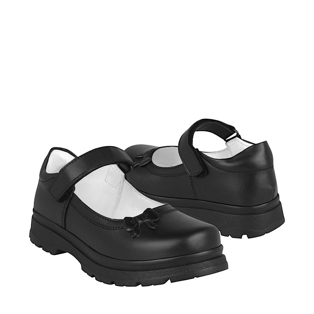 ZAPATOS ESCOLARES NIÑA STYLO 6701 SIMIPIEL NEGRO – Stylo México